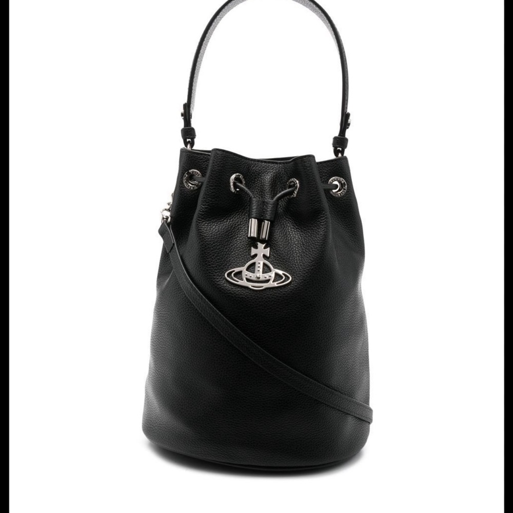 Vivienne Westwood Black “Carrie” Bucket Bag Like New - Gem